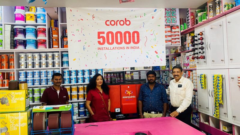 50.000 COROB Paint Dispenser installations in India - COROB